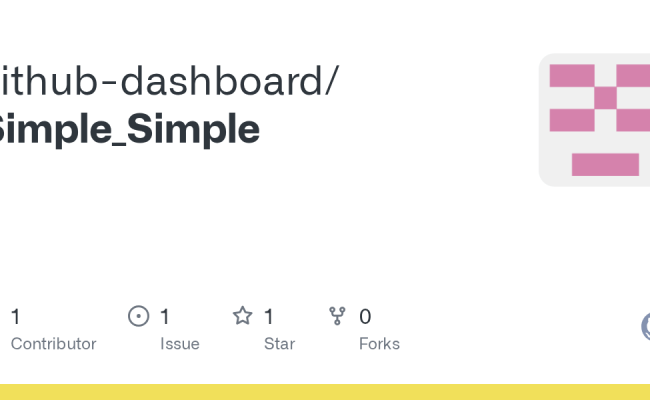 GitHub - Github-dashboard/Simple_Simple