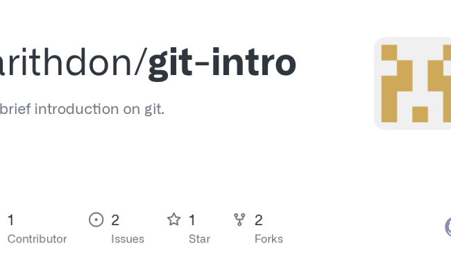 GitHub - Arithdon/git-intro: A Brief Introduction On Git.