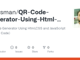Github Rkusman Qr Code Generator Using Html Css And Javascript Qr