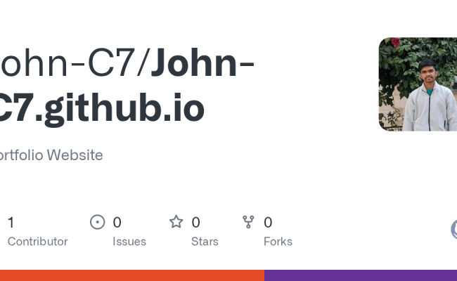 GitHub - John-C7/John-C7.github.io: Portfolio Website