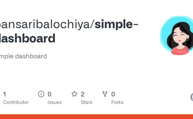 GitHub - Bansaribalochiya/simple-dashboard: Simple Dashboard