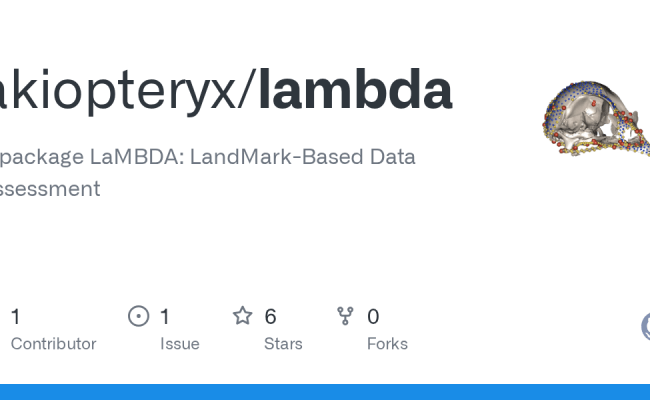 GitHub - Akiopteryx/lambda: R Package LaMBDA: LandMark-Based Data ...
