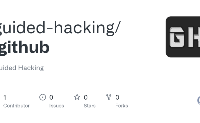 GitHub - Guided-hacking/.github: Guided Hacking