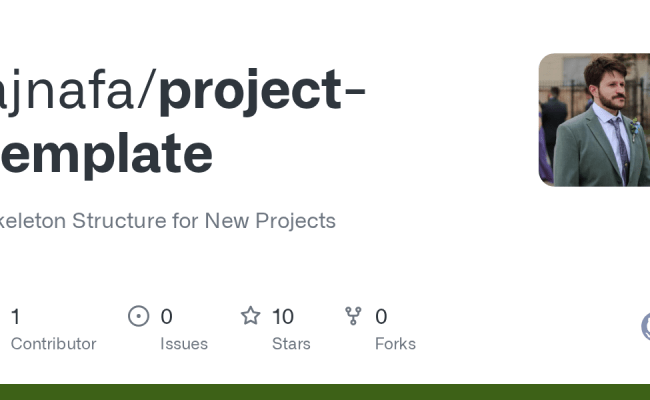 GitHub - Ajnafa/project-template: Skeleton Structure For New Projects