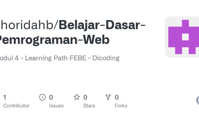 GitHub - Choridahb/Belajar-Dasar-Pemrograman-Web: Modul 4 - Learning ...