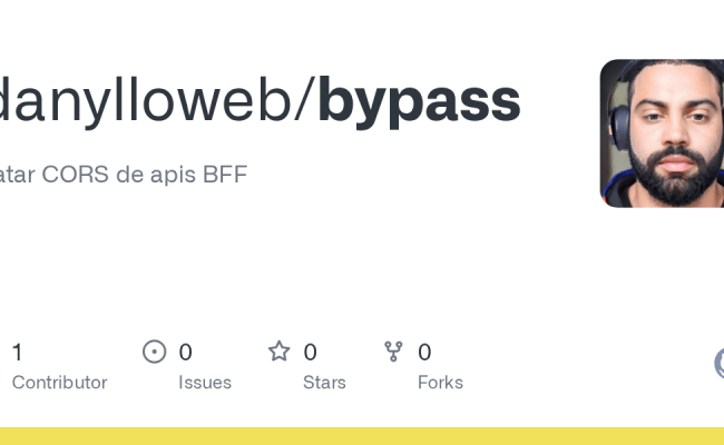GitHub - Danylloweb/bypass: Tratar CORS De Apis BFF