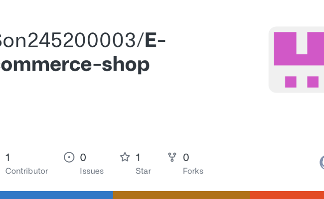 GitHub - Son245200003/E-commerce-shop