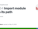 Import Module With Its Path Issue 2154 Pythonnet Pythonnet Github