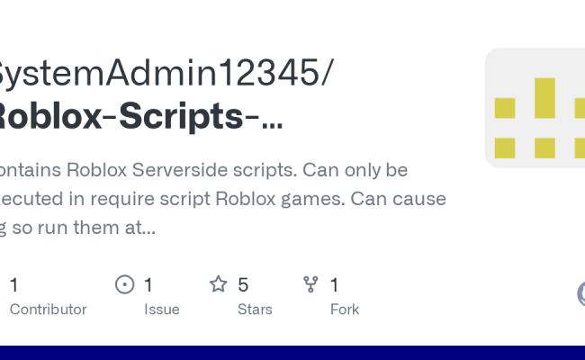GitHub - SystemAdmin12345/Roblox-Scripts-Serverside: Contains Roblox ...