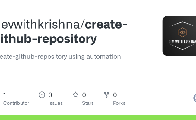 GitHub - Devwithkrishna/create-github-repository: Create-github ...