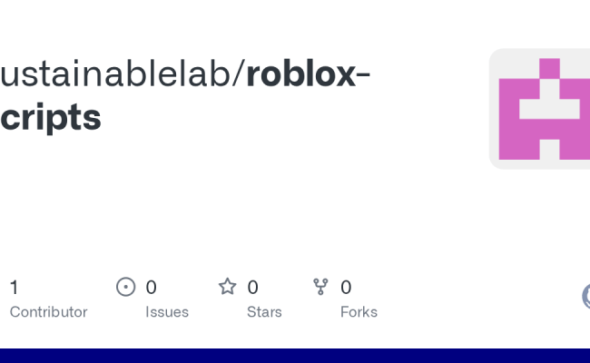 GitHub - Sustainablelab/roblox-scripts