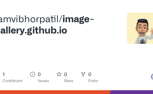 GitHub - Iamvibhorpatil/image-gallery.github.io