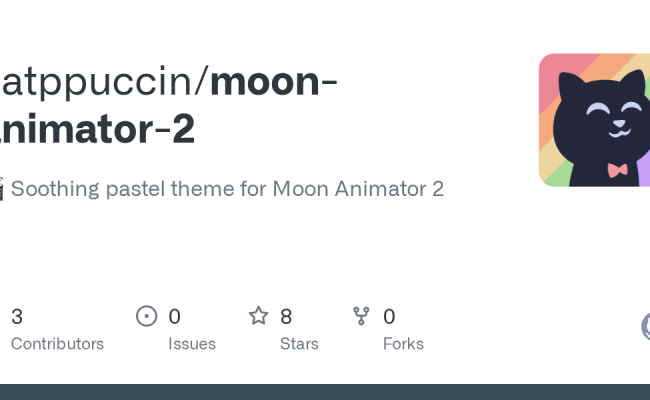 GitHub - Catppuccin/moon-animator-2: 🎬 Soothing Pastel Theme For Moon ...