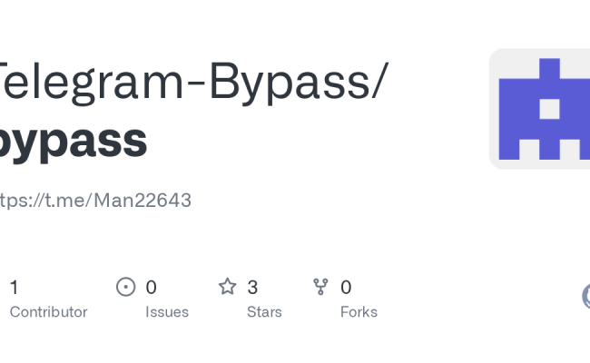 GitHub - Telegram-Bypass/bypass: Https://t.me/Man22643