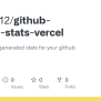 GitHub - Rishav-12/github-readme-stats-vercel: :zap: Dynamically ...