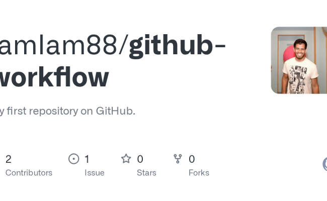 GitHub - IamIam88/github-workflow: My First Repository On GitHub.