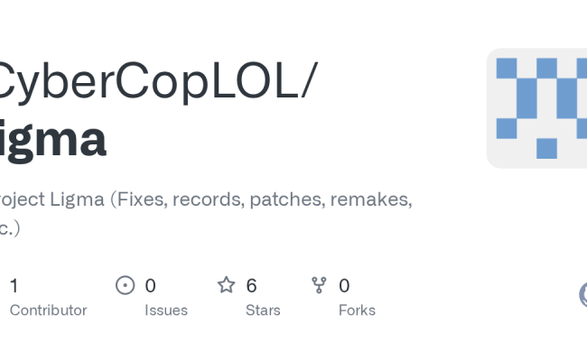 GitHub - CyberCopLOL/ligma: Project Ligma (Fixes, Records, Patches ...