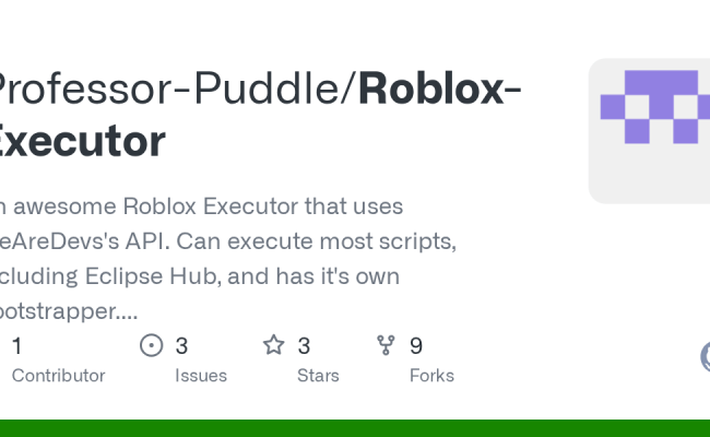 GitHub - Professor-Puddle/Roblox-Executor: An Awesome Roblox Executor ...