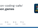 Github Python Coding Cafe Python Games