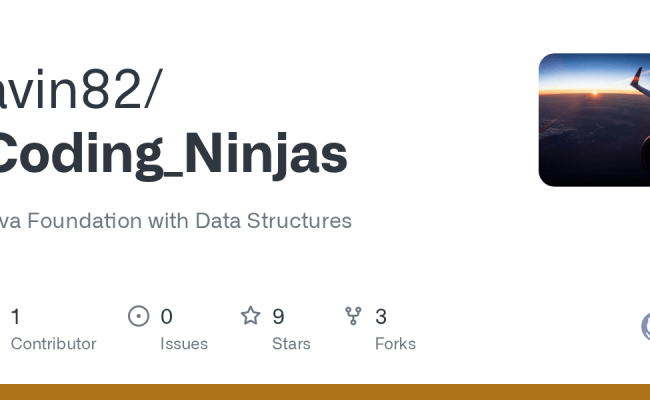 GitHub - Avin82/Coding_Ninjas: Java Foundation With Data Structures