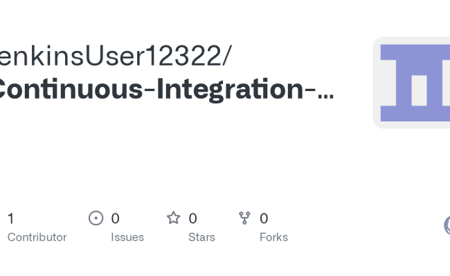 GitHub - JenkinsUser12322/Continuous-Integration-and-Deployment