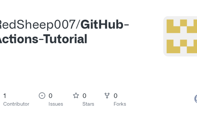 GitHub - RedSheep007/GitHub-Actions-Tutorial