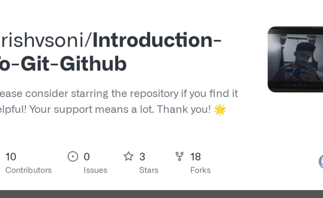GitHub - Krishvsoni/Introduction-To-Git-Github: Please Consider ...