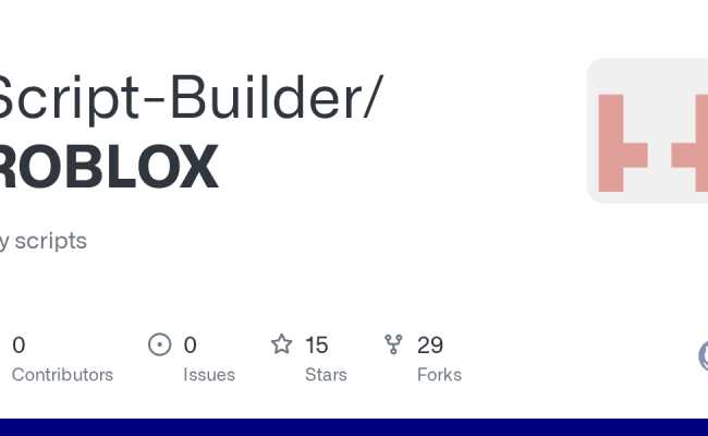 GitHub - Script-Builder/ROBLOX: My Scripts