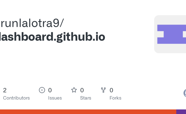 GitHub - Arunlalotra9/dashboard.github.io