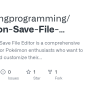 GitHub - Slammingprogramming/Pokemon-Save-File-Editor: The Pokémon Save ...