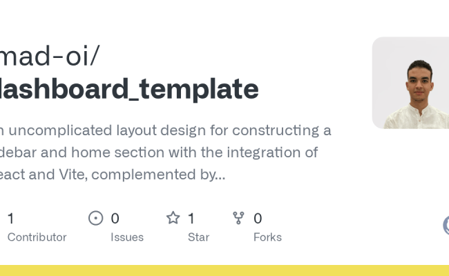 GitHub - Imad-oi/dashboard_template: An Uncomplicated Layout Design For ...