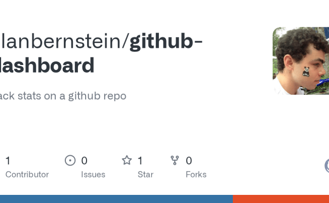 GitHub - Alanbernstein/github-dashboard: Track Stats On A Github Repo