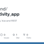 GitHub - Danielsind/productivity_app: Built On Django, Vue And REST