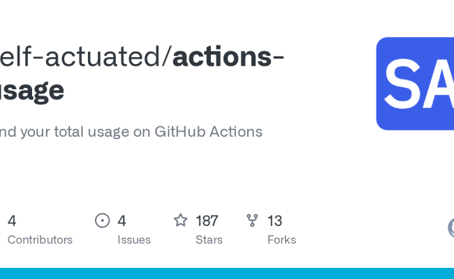 GitHub - Self-actuated/actions-usage: Find Your Total Usage On GitHub ...