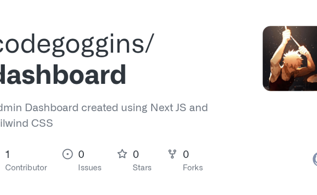 GitHub - Codegoggins/Dashboard: Admin Dashboard Created Using Next JS ...