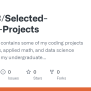 GitHub - Hmao18/Selected-Coding-Projects: This Repository Contains Some ...