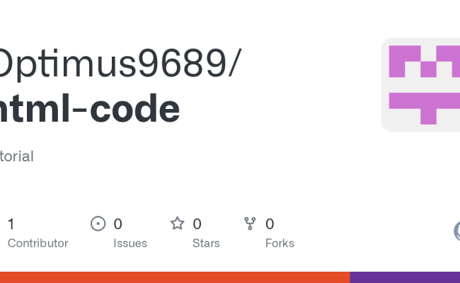 GitHub - Optimus9689/html-code: Tutorial