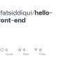 GitHub - Sajibarafatsiddiqui/hello-react-front-end