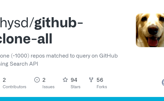 GitHub - Rhysd/github-clone-all: Clone (~1000) Repos Matched To Query ...