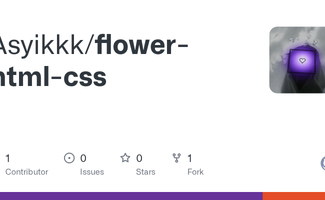 GitHub - Asyikkk/flower-html-css