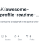 GitHub - JOSBEAK/awesome-github-profile-readme-templates: This ...
