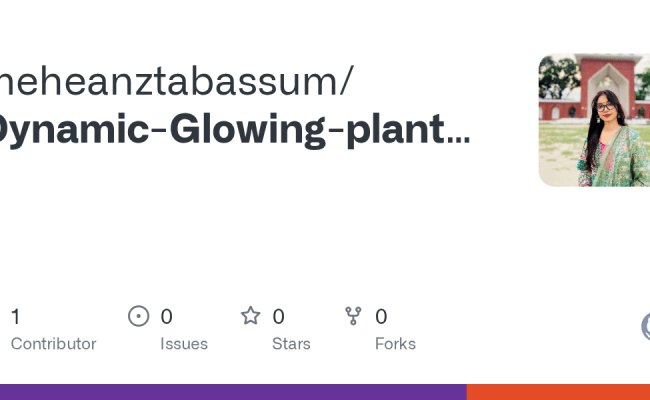 GitHub - Meheanztabassum/Dynamic-Glowing-plants-with-html-Css-and ...