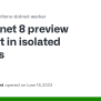 .net 8 Preview Support In Isolated Process · Issue #1641 · Azure/azure ...