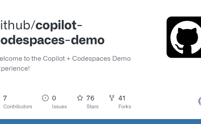 GitHub - Github/copilot-codespaces-demo: Welcome To The Copilot ...