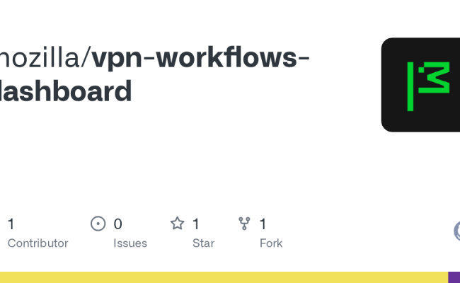 GitHub - Mozilla/vpn-workflows-dashboard