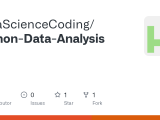 Github Datasciencecoding Python Data Analysis