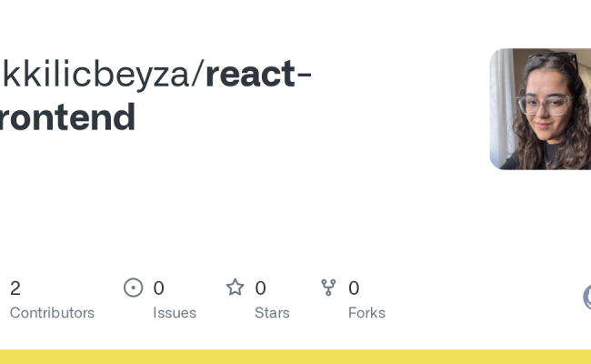 GitHub - Akkilicbeyza/react-frontend
