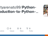 Github Adhityarenato99 Python Introduction To Python Programming