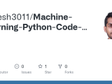 Github Devesh3011 Machine Learning Python Code For Optimization Master