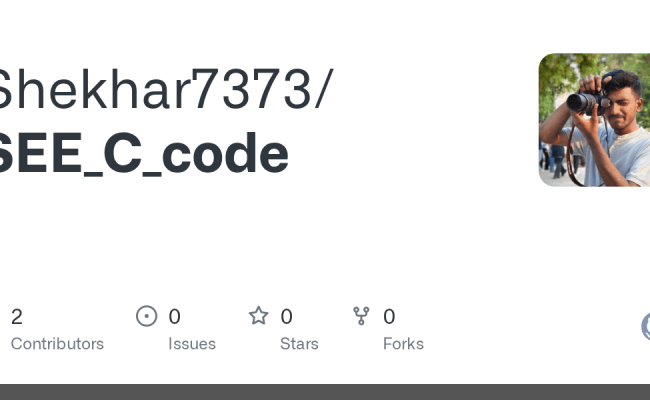 GitHub - Shekhar7373/SEE_C_code